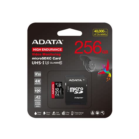Adata Microsd Card V30s High Endurance Cctv And Car Dashcam High Speed