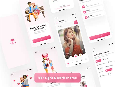 Likee Dating App Ui Kit Figma Ios Ui Kit Artofit