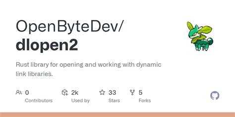 GitHub OpenByteDev Dlopen Rust Library For Opening And Working With Dynamic Link Libraries