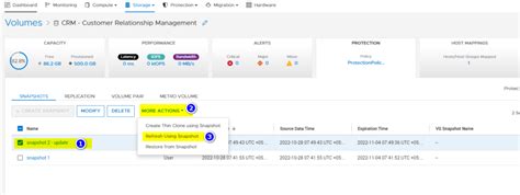 How To Refresh A Volume Using A Snapshot In Dell Powerstore Storageareanetwork