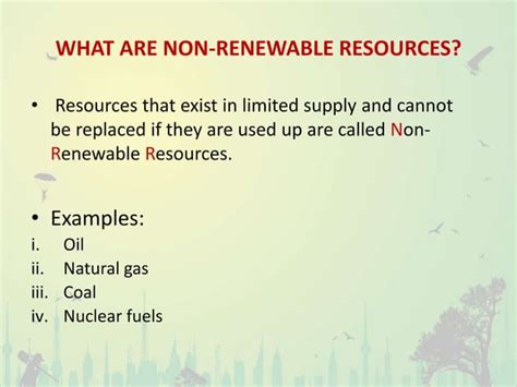 Natural Resources Renewable And Non Renewable PPTX Power And Energy Industry Industries