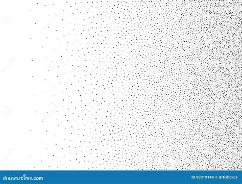 Abstract Gradient Halftone Random Dots Background A4 Size Vector
