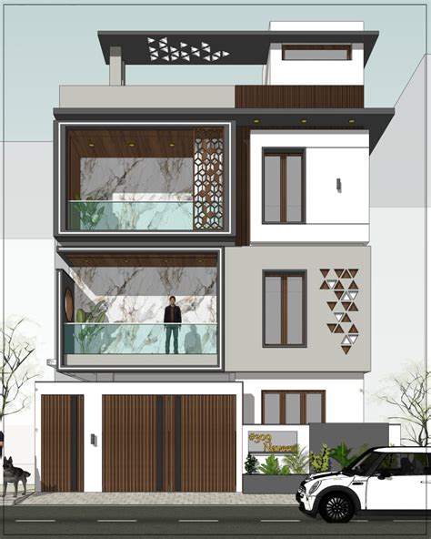Architectural Elevation Design 1 Megapascal Design Construction Interiors Developers