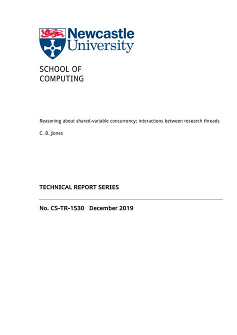 Pdf Shared Variable Concurrency