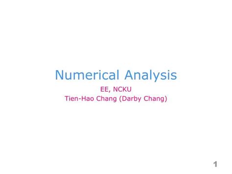 ppt numerical analysis powerpoint presentation free download id
