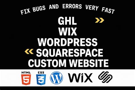 Fix Bugs And Errors From Custom Static And Dynamic Web Pages Or Custom