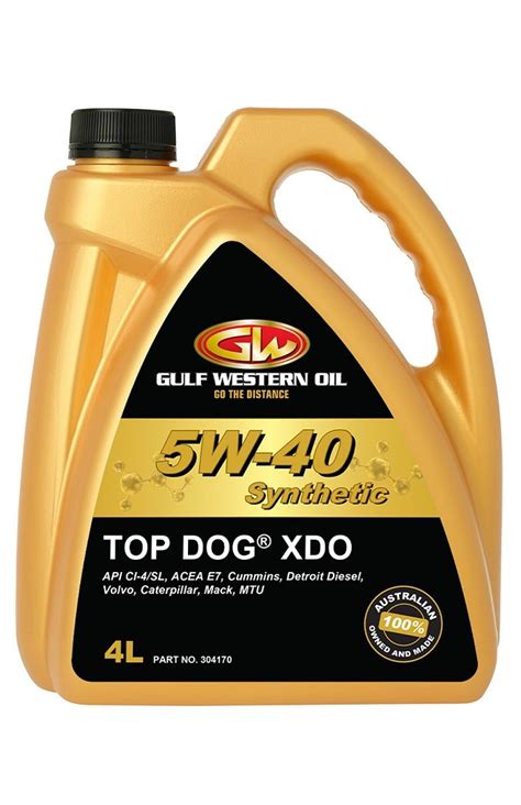 Моторное масло GULF Wester Oil TOP DOG XDO 5W40 | Официальный интернет ...