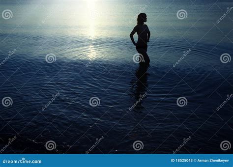 Enigma In The Sea Stock Image Image Of Naked Horizontal