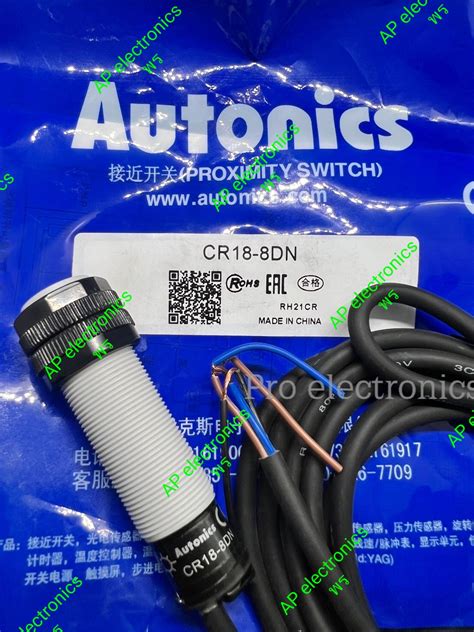 เซ็นเซอร์ Cr18 8dn Autonics Capacitive Proximity Sensor Size M18 3สาย