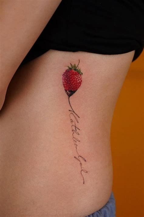 37 Best Strawberry Tattoo Ideas