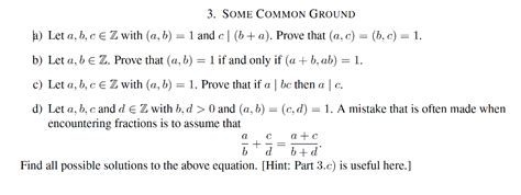 solved 3 some common ground a let a b c e z with a b 1