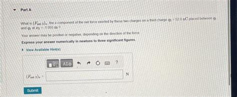 solved what is fnet 2 the x component of the net force