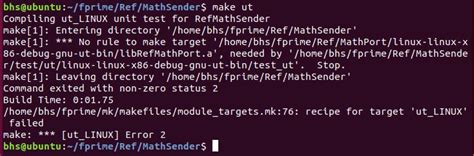 Make Ut No Rule To Make Target Issue Nasa Fprime GitHub