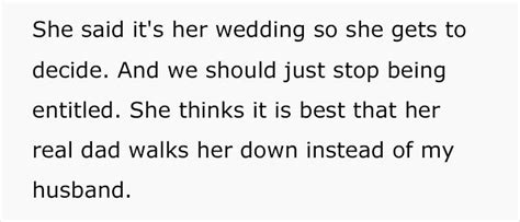Bride Hurts Stepdad By Seeking Out Her Real Dad And Asking Him To Walk Her Down The Aisle