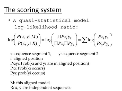PPT Sequence Alignment By Dynamic Programming PowerPoint Presentation ID