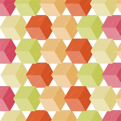 Premium Vector Cubes Geometric Pattern Background Colorful