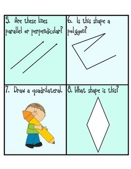Geometry Task Cards By Ford And Firsties Teachers Pay Teachers