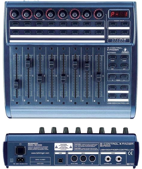 behringer b control fader bcf2000 image 15649 audiofanzine