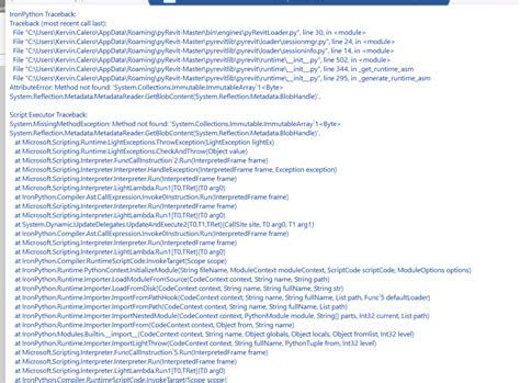 New Release Error Dynamically Compiling Pyrevit Runtime Runtime