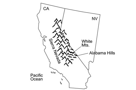 Cascade Range Map
