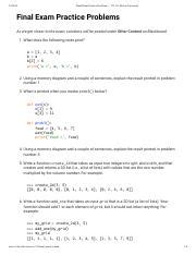 CS111 Final Exam PQ 1 Pdf 5 1 2019 Final Exam Practice Problems CS 111 Boston University