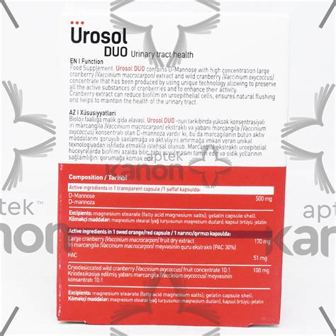 Urosol Duo N30 Aptekonlineaz Onlayn Aptek