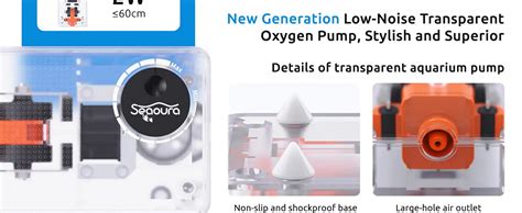 Seaoura Sr 201 Aquarium Air Pump1 Outlet 2w