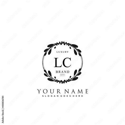 Initial LC Beauty Monogram And Elegant Logo Design Handwriting Logo Of Initial Signature