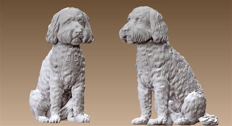 🐕 Dog Statue Dexter The Cockapoo Statue 3d Print・ 3d File For 3d