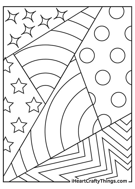 Easy Abstract Coloring Pages For Adults