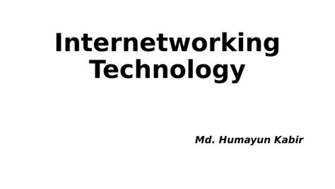 PDF Internetworking Technology