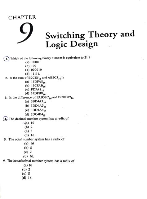 Switching Theory Multiple Choice Questions Chapter 9 Switching Theory And Logic Design
