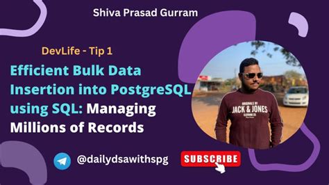 dataengineering postgresql databasedesign sql softwareengineering shiva prasad gurram