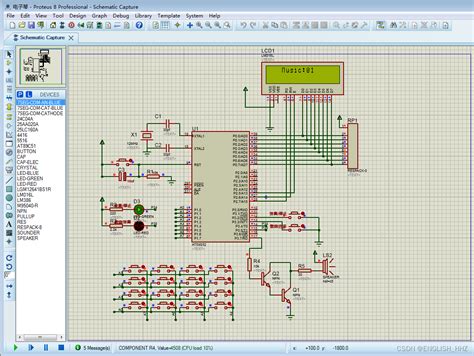 251、仿真 基于51单片机的矩阵按键电子琴音乐播放proteus仿真设计程序proteus仿真原理图参考论文开题报告任务书元器件清单开发资料配套资料等 Csdn博客