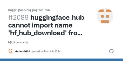 huggingface hub cannot import name hf hub download from huggingface