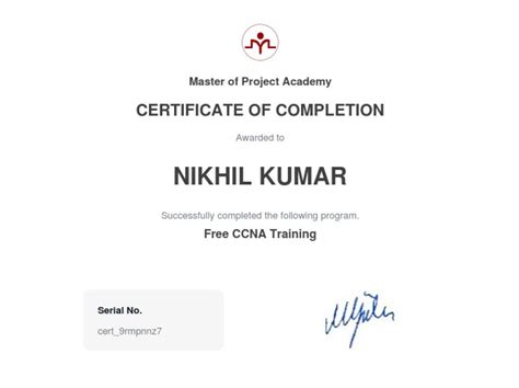 Nikhil Kumar On Linkedin Masterofprojectacademy Ccna Ccnacourse
