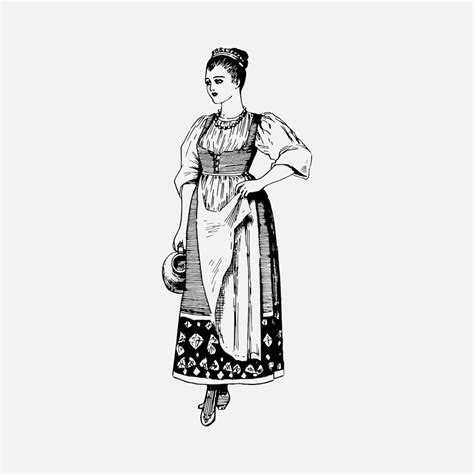 Dutch Girl Costume Vector Tofujoe