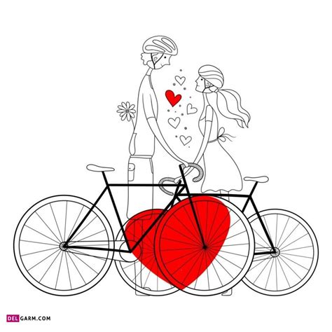 40 نقاشی عاشقانه، جذاب و رومانتیک دختر پسر