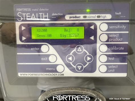 Stainless Bottle Inspection System Fortress Metal Detector 60” Conveyor