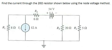 Solved Find the current through the Ω resistor shown below Chegg