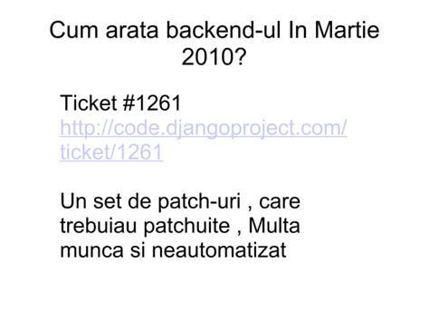 Proiectul Django Firebird Ppt