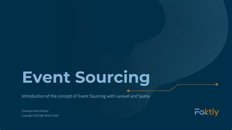 event sourcing with laravel and spatie event sourcing package ppt