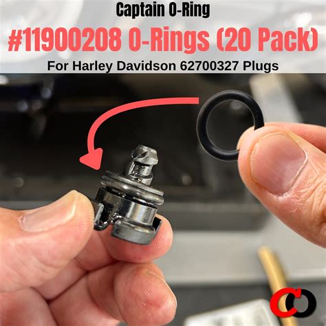 Captain O Ring Replacement 11900208 O Rings For Harley Davidson 20 Pack