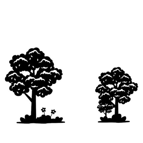 Tree Line Sketch Psd High Quality Free Psd Templates For Download
