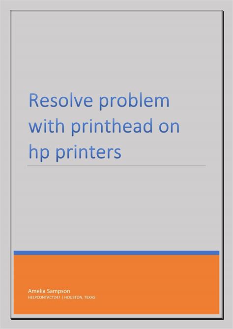 Fix Hp Officejet Pro 6830 Problem With Printhead By Ameliasampson Issuu
