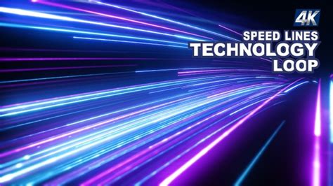 Technology Speed Lines Animation Loop 4K, Backgrounds Motion Graphics ft. line speed & line ...