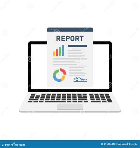 Report Document Icon In Flat Style Dashboard Plan Vector Illustration On Isolated Background