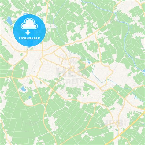 Heinsberg Germany Vector Map Classic Colors Hebstreits