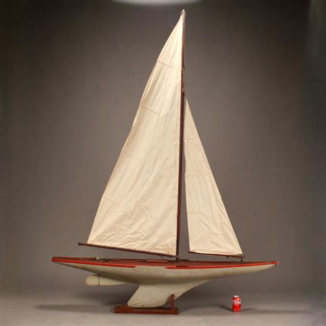 Lot 001 Award Winning Large Pond Yacht 1920s Yankee” Sails Marked