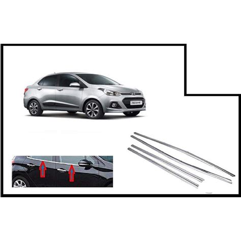 Alpine Premium Quality Car Outer Door Window Glass Beading Garnish Weatherstrip Chrome Xcent